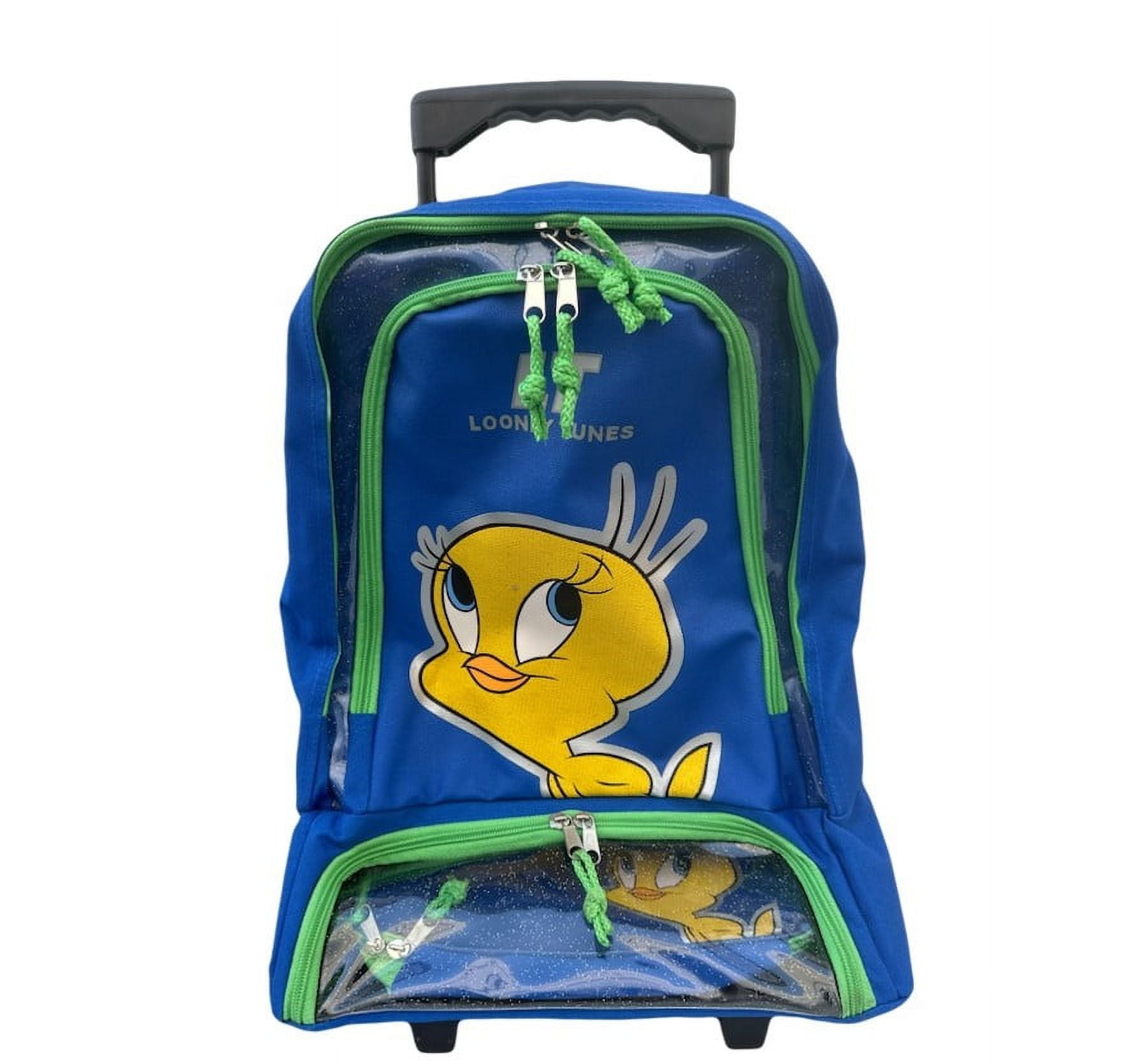 Looney Tunes Tweey Bird Blue Rolling Backpack - Walmart.com