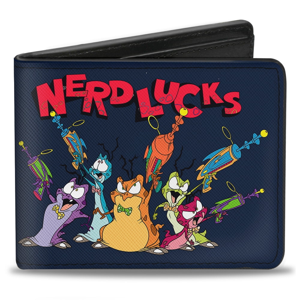 Looney Tunes Wallet, Bifold, Nerdlucks Shooting Group Poses Navy Red ...