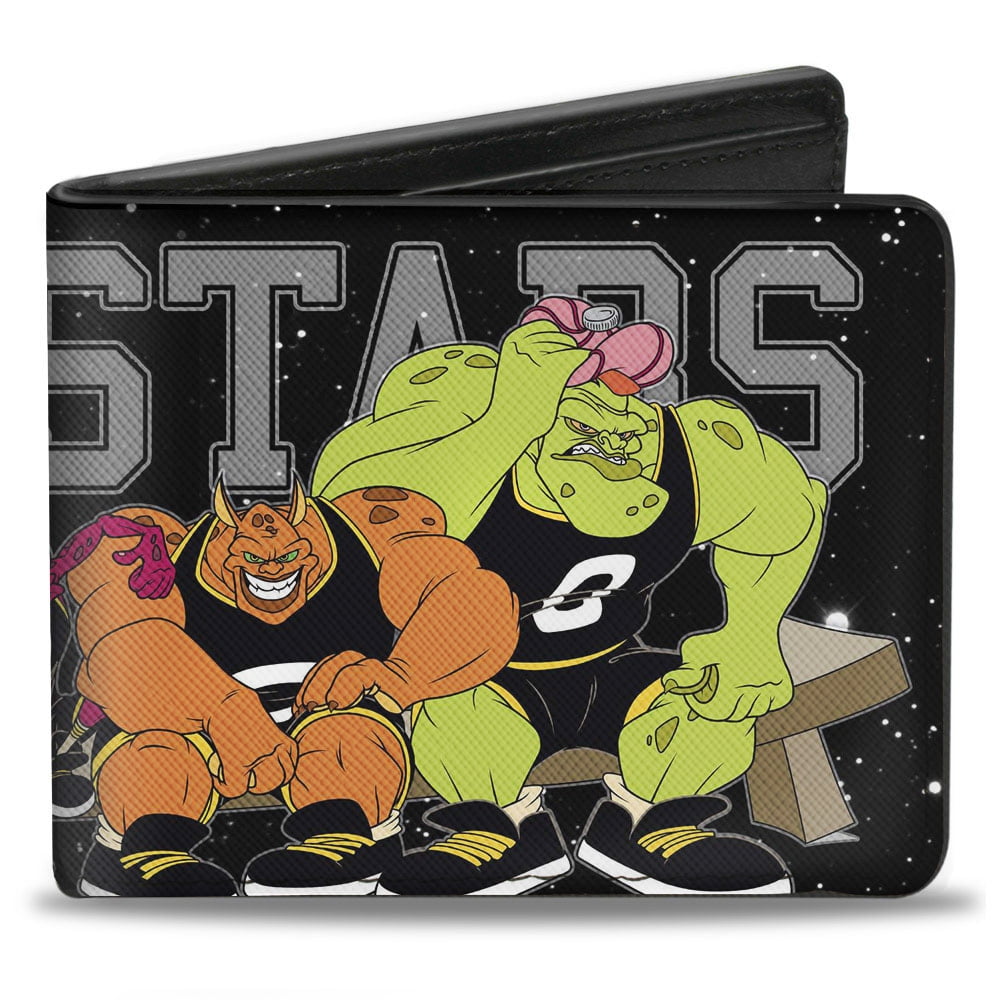 Looney Tunes Wallet, Bifold, Space Jam Monstars Player Bench Galaxy ...