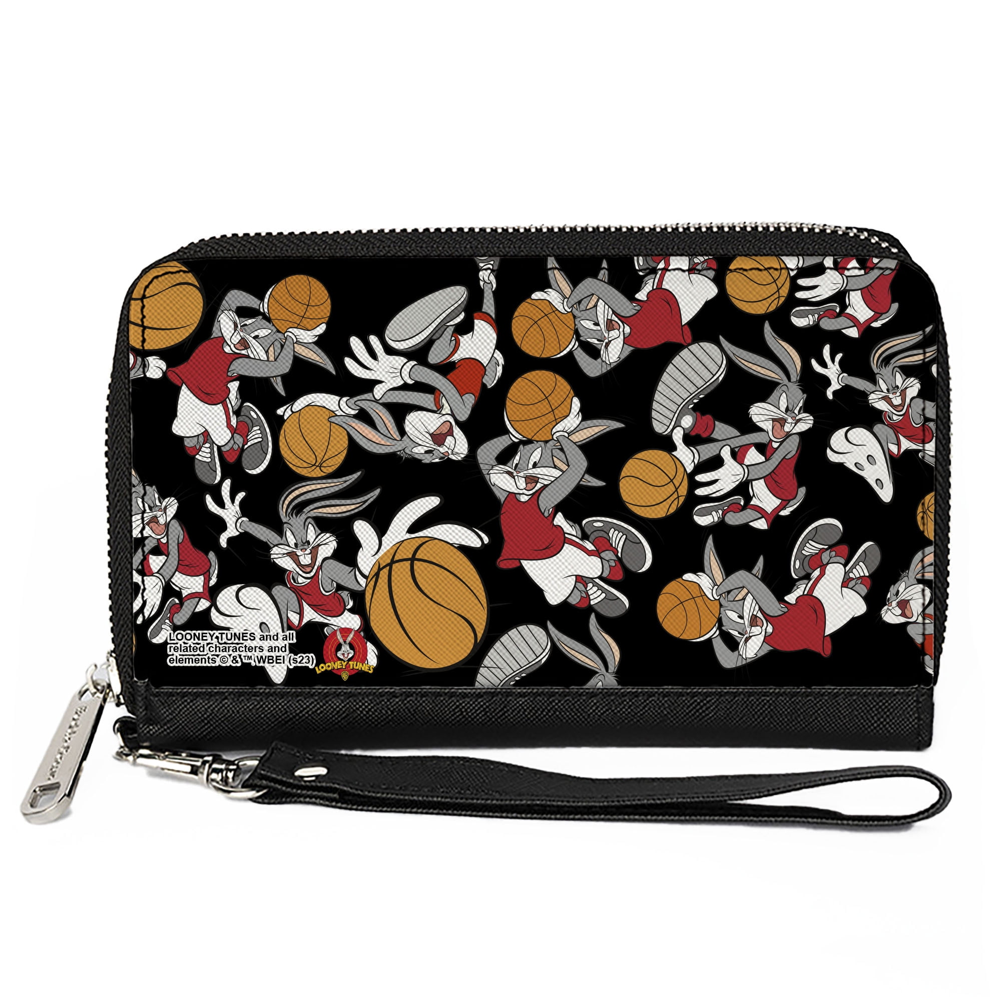 Looney Tunes Wallet, Zip Around, Bugs Bunny Basketball Poses Scattered ...