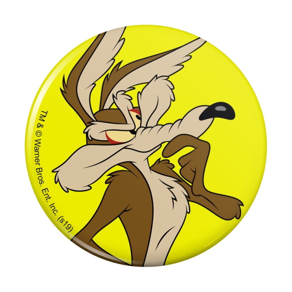 Looney Tunes Wile E Coyote Pinback Button Pin - Walmart.com