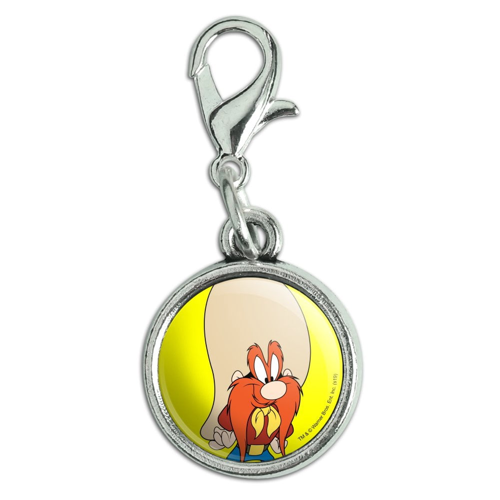 Looney Tunes Yosemite Sam Antiqued Bracelet Pendant Zipper Pull Charm ...