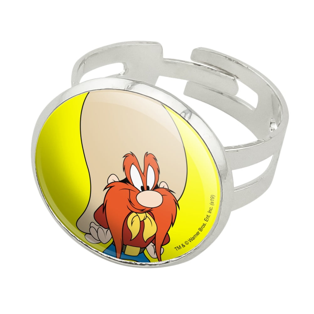 Looney Tunes Yosemite Sam Silver Plated Adjustable Novelty Ring ...