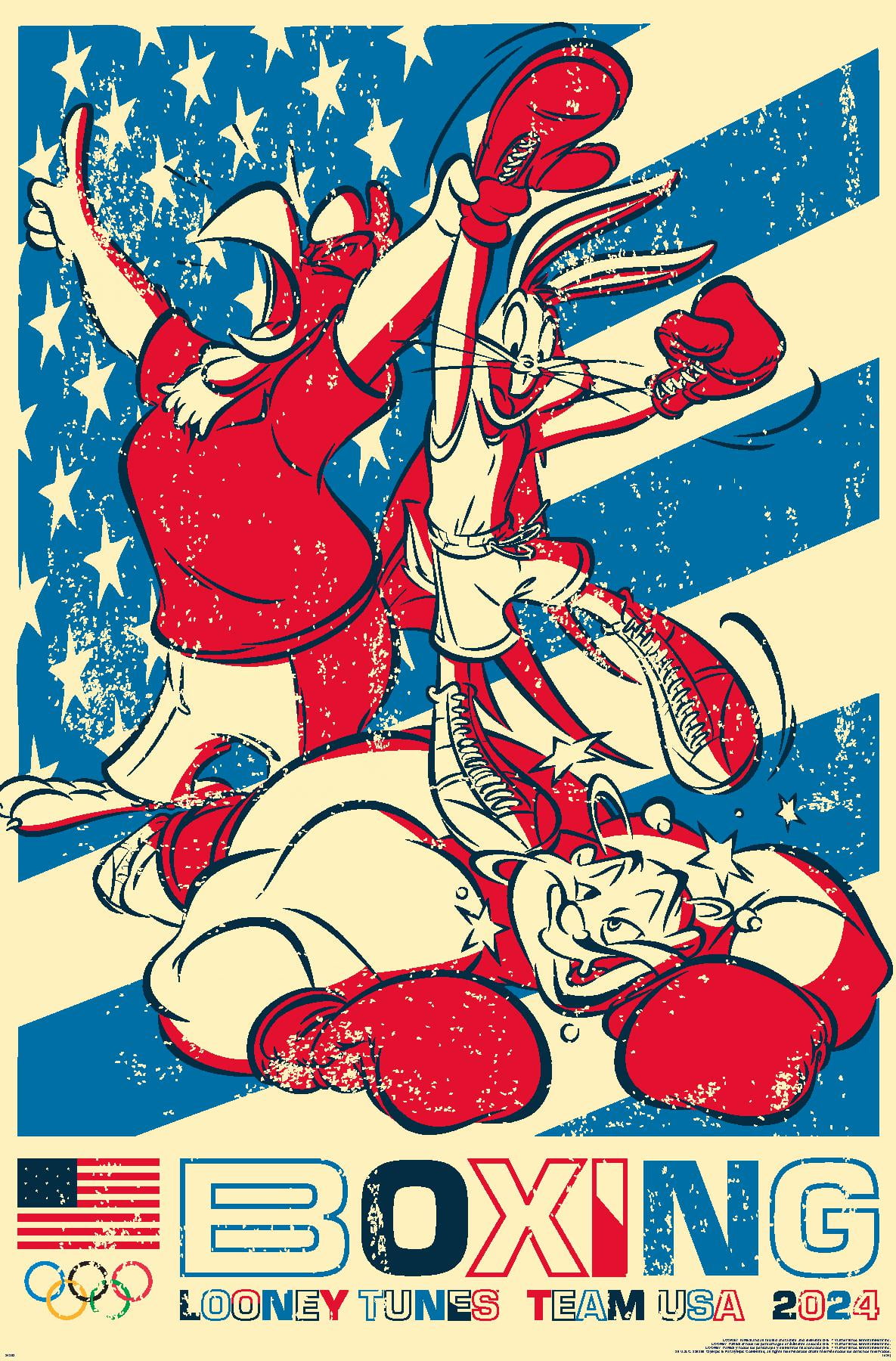Looney Tunes x Team USA - Boxing Wall Poster, 22.375" x 34" - Walmart.com