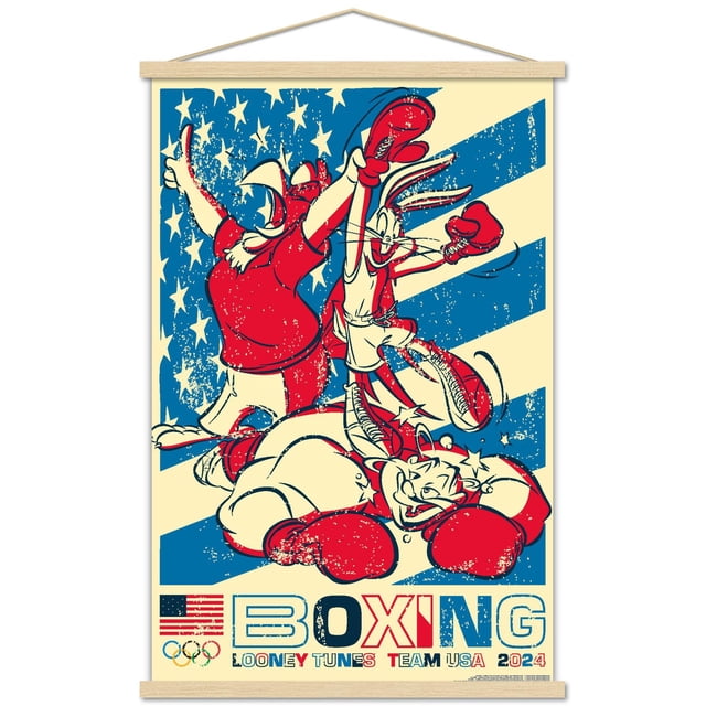 Looney Tunes x Team USA - Boxing Wall Poster with Magnetic Frame, 22. ...