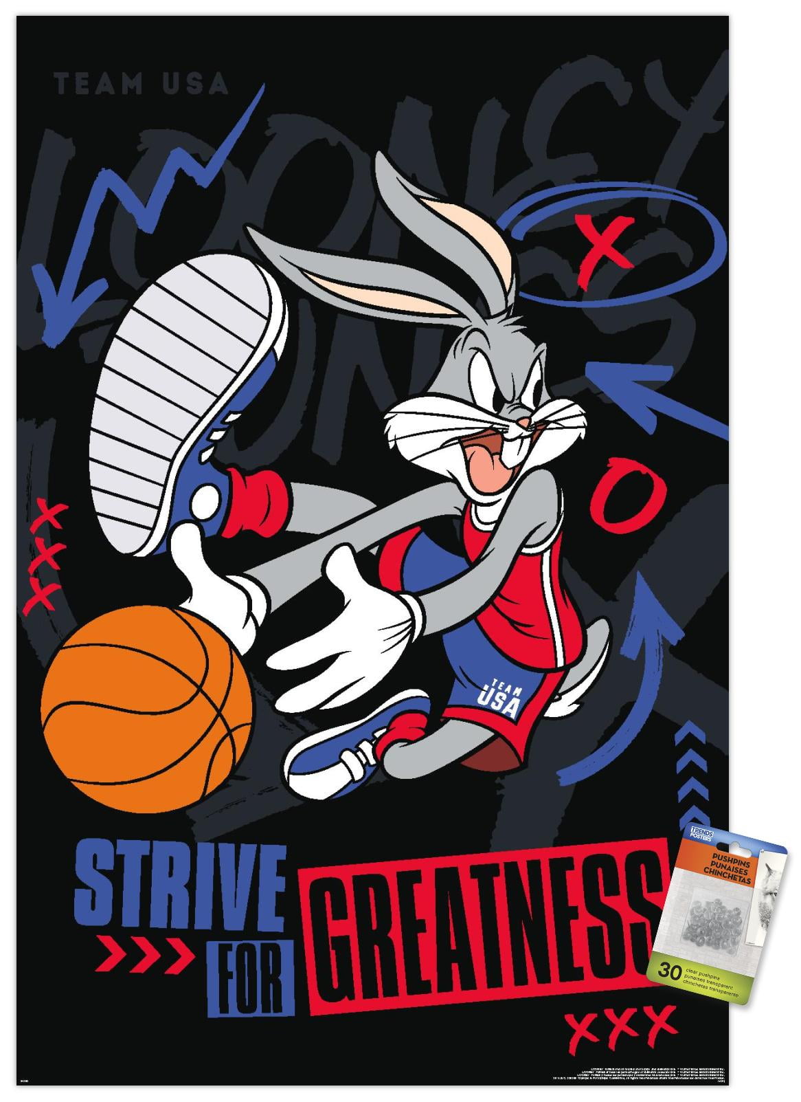 Looney Tunes x Team USA - Strive For Greatness Wall Poster with ...