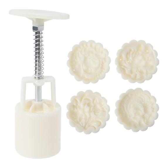 Loong Phoenix Shaped Mooncake Stamps Mooncake Moulds Baking Accessories ...