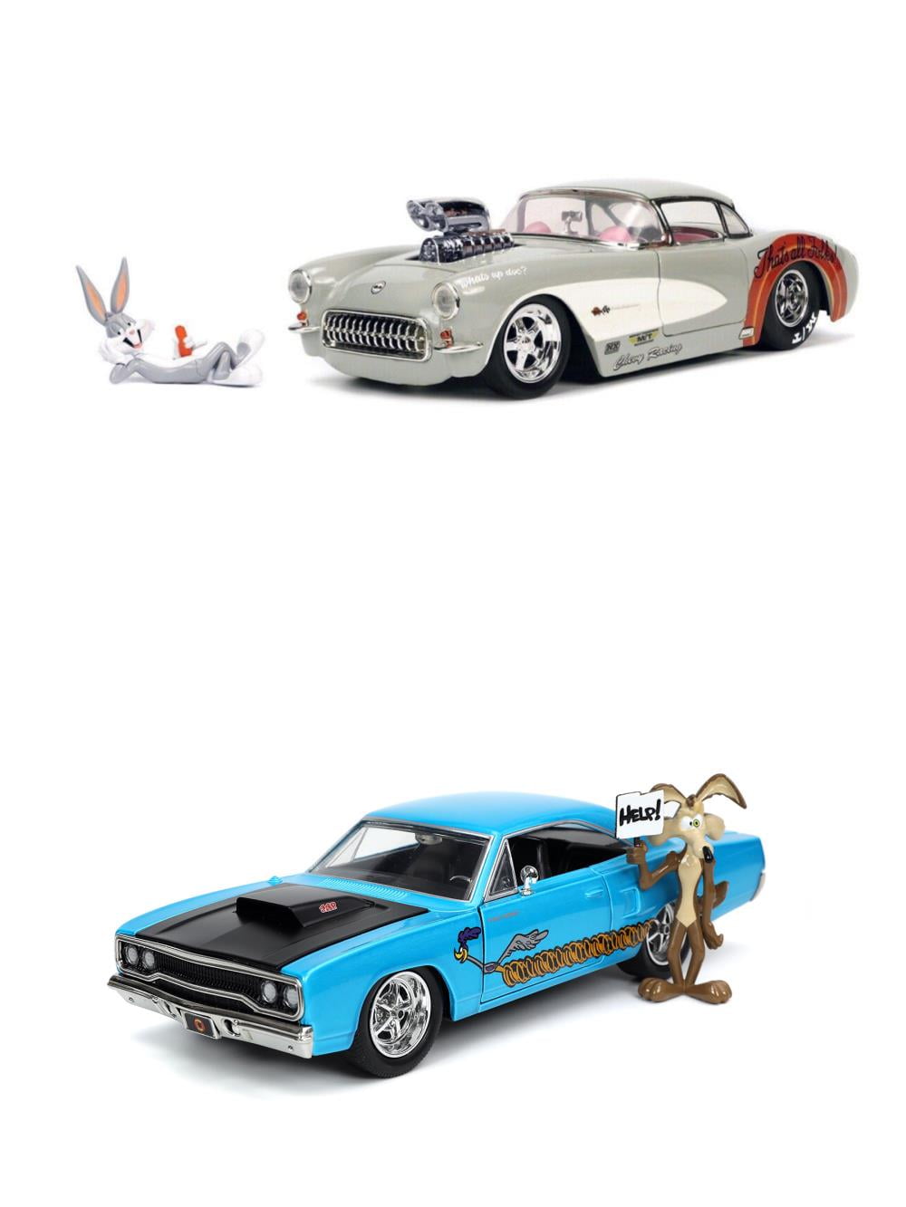 Loony Tunes Diecast Toy Collection - Two 1/24 Scale Metal Model Cars ...