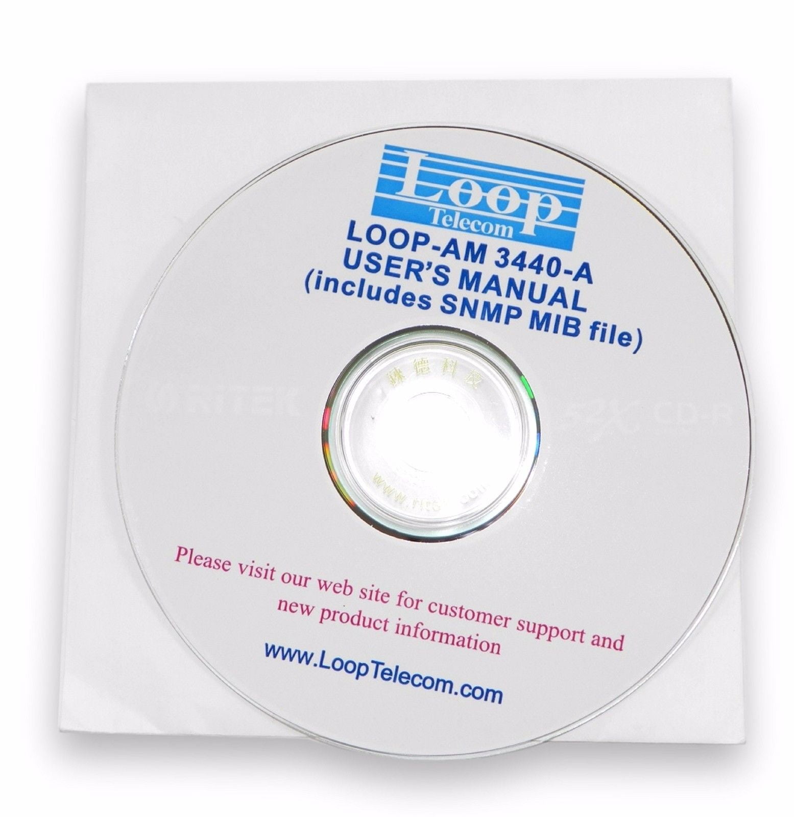 Loop-AM 3440-A DCS-MUX 3440-CHA User's Manual CD-R (includes SNMP MIB ...