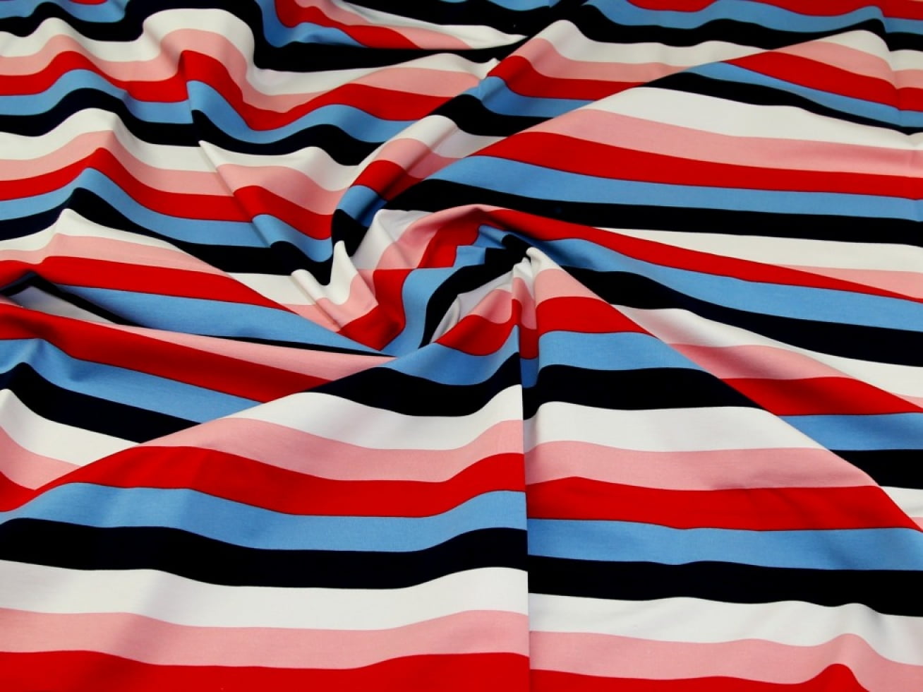 Loop Back French Terry Dress Fabric Red Multi - per yard - Walmart.com