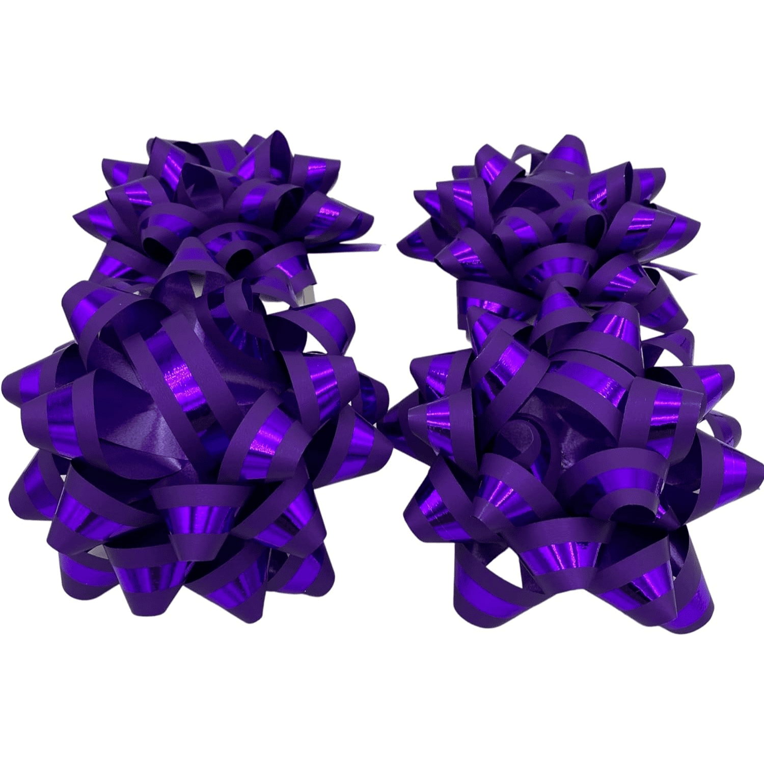 Loop Bow Sparkly Color for Gift Wrapping - 2-Packs - Total 4-Bows ...