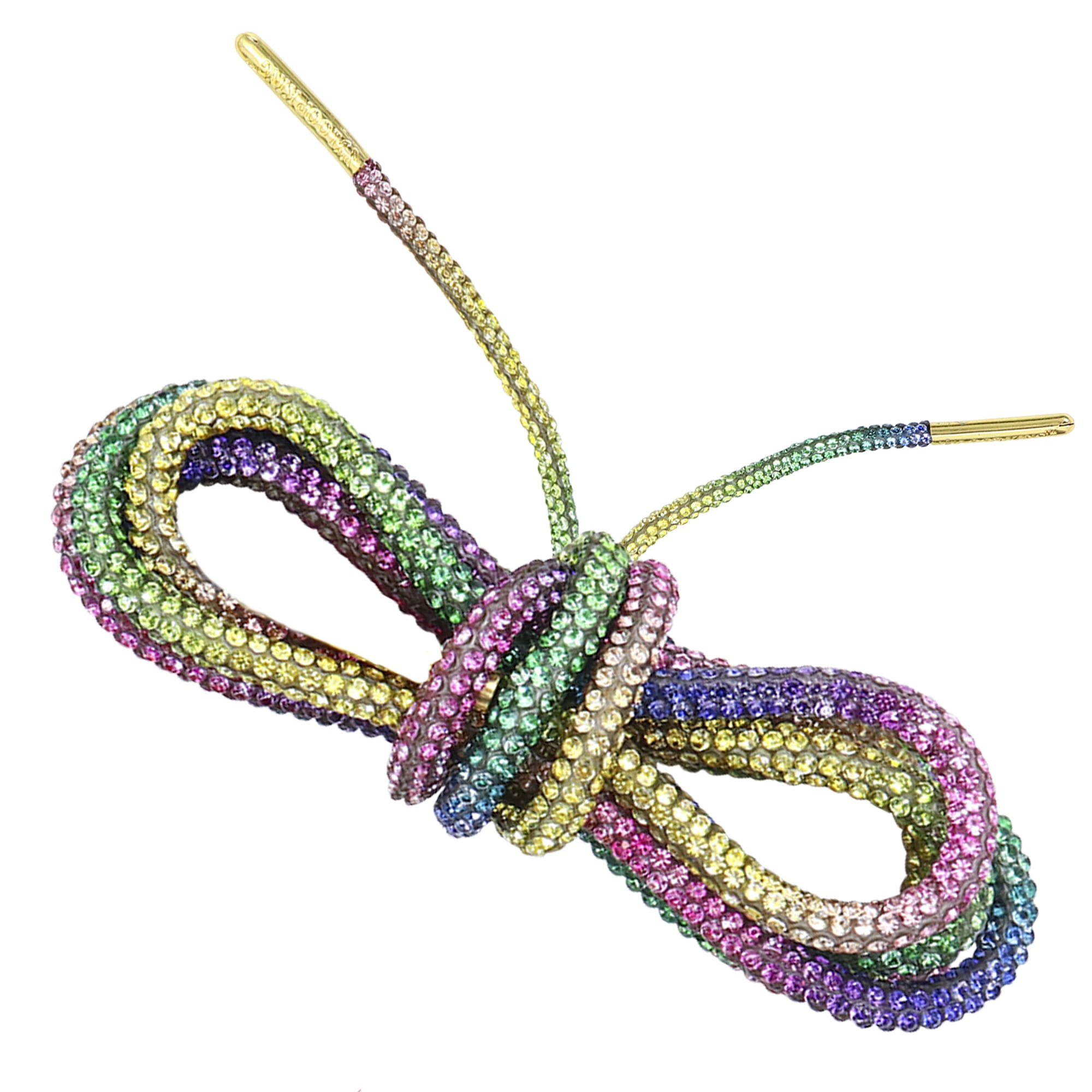Loop King Laces 1 Pair Luxury Rope Diamond Multi Color Shoe Laces with Metal Tips - 59 Inch ...