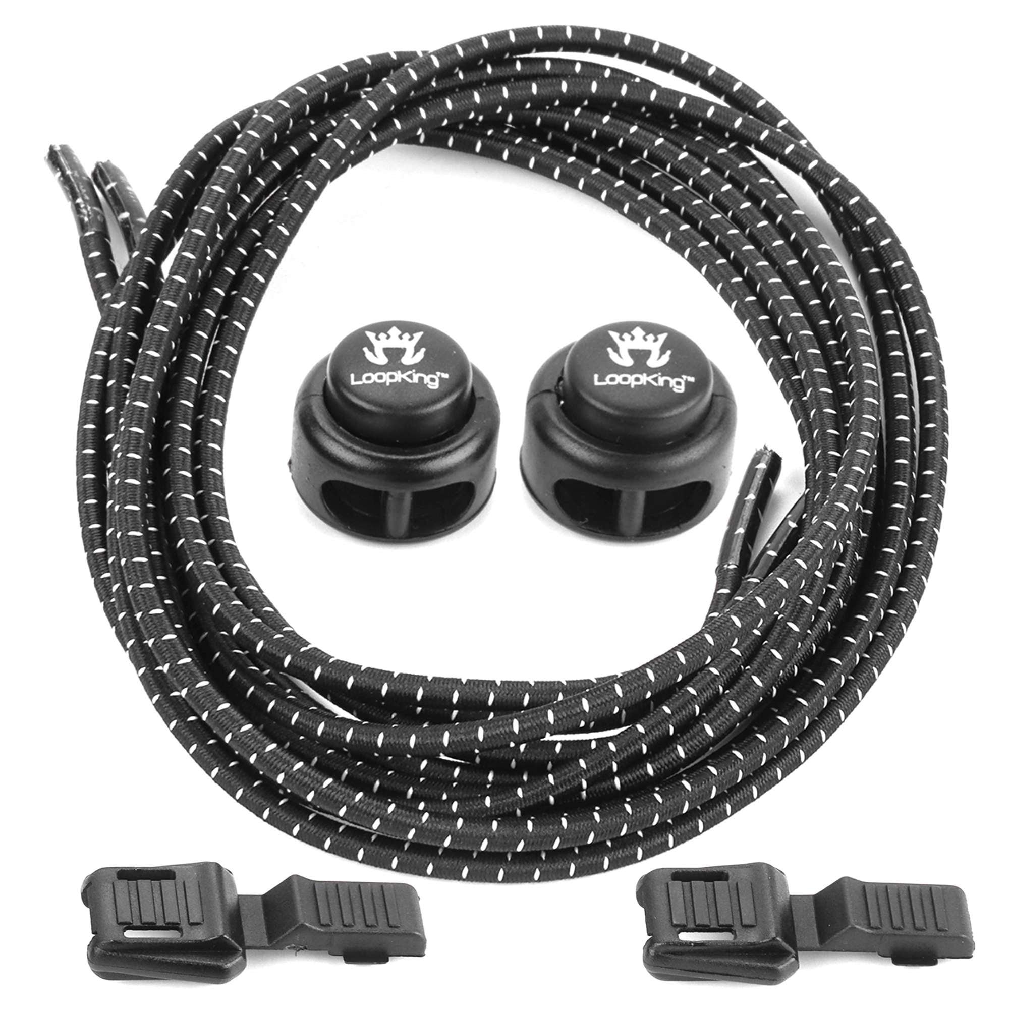 Loop King Laces Elastic Shoe Laces Tieless for Men Women Kids, 1 Pair ...