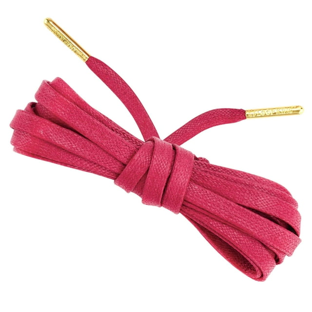 Loop King Laces Flat Waxed Shoe Laces with Metal Aglet Tips for Men ...