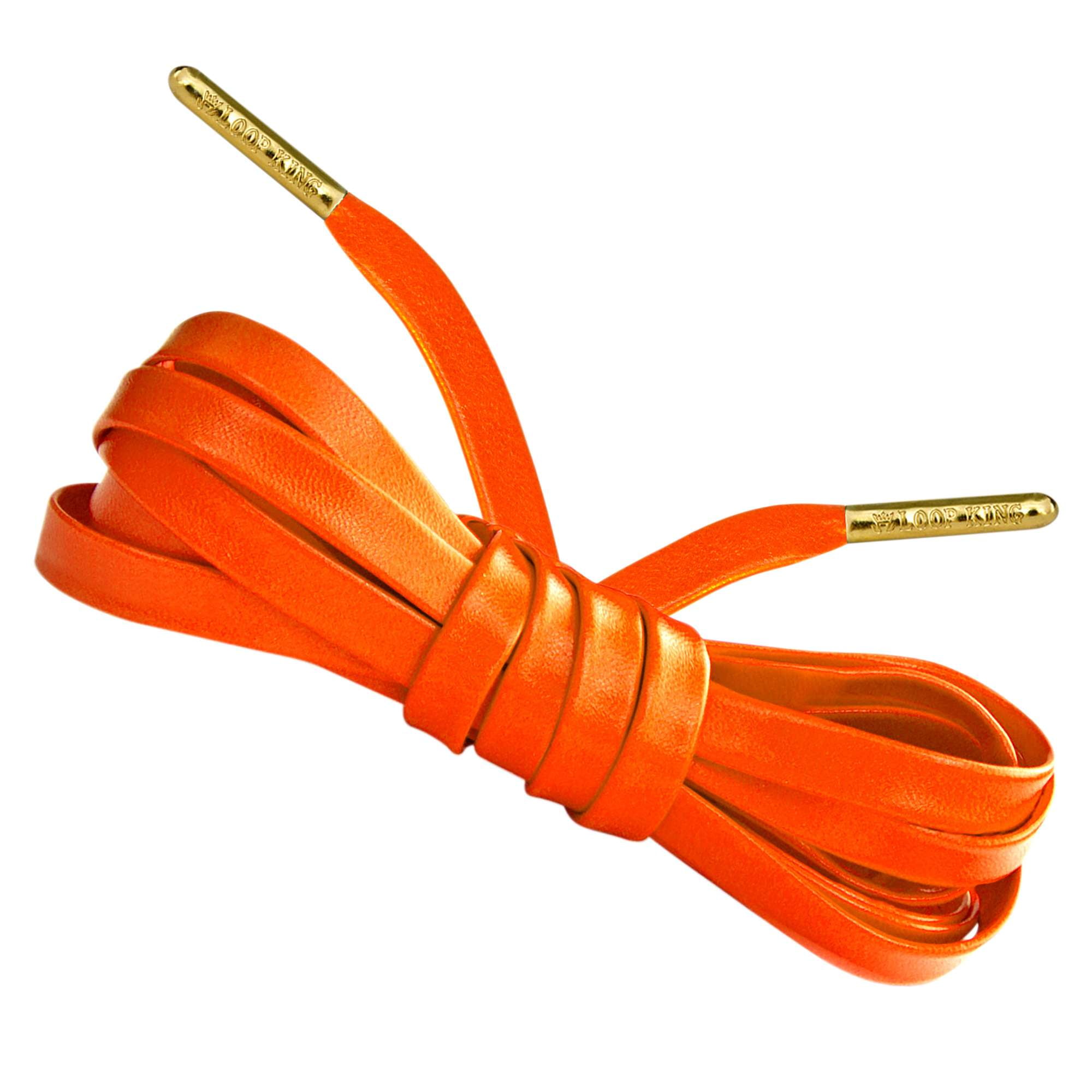 Loop King Laces Leather Shoe Laces with Metal Aglet Tips for Men Women ...