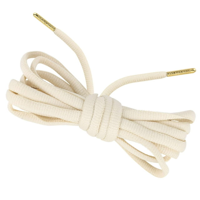 Metallic Strings Loop King Laces, Oval Shoe Laces with Metal Aglets for ...