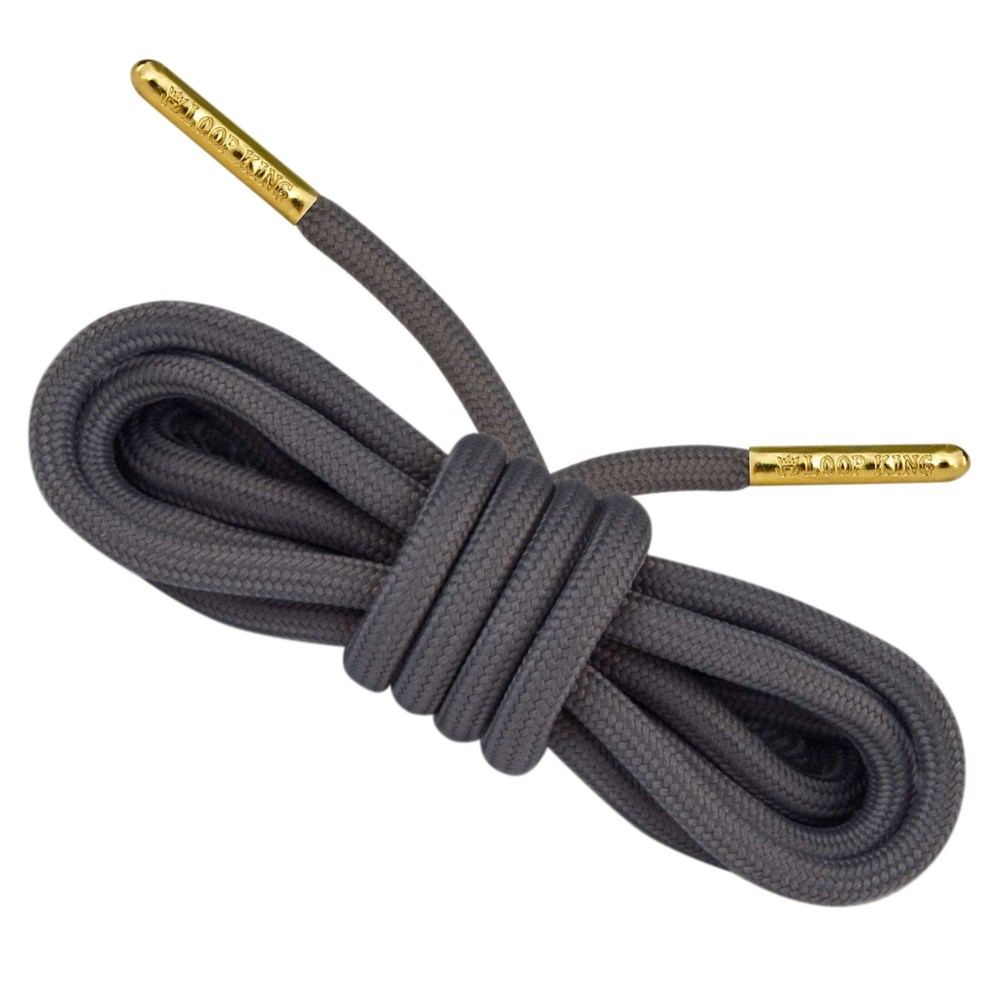 Loop King Laces Rope Shoe Laces with Metal Aglet Tips for Men Women ...