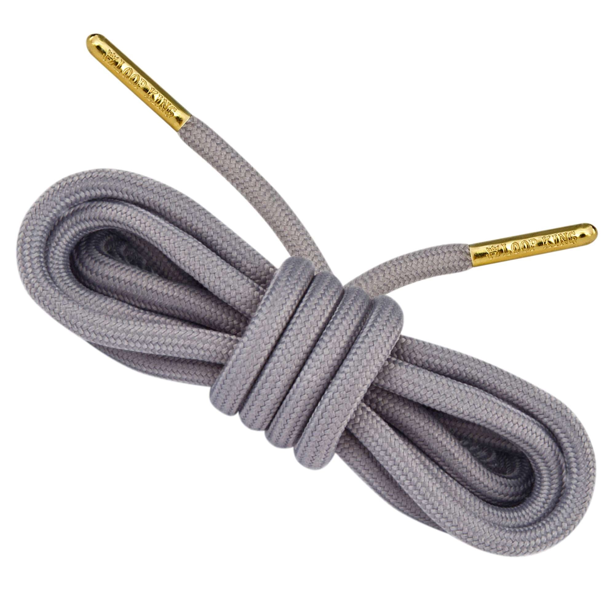 Loop King Laces Rope Shoe Laces with Metal Aglet Tips for Men Women ...