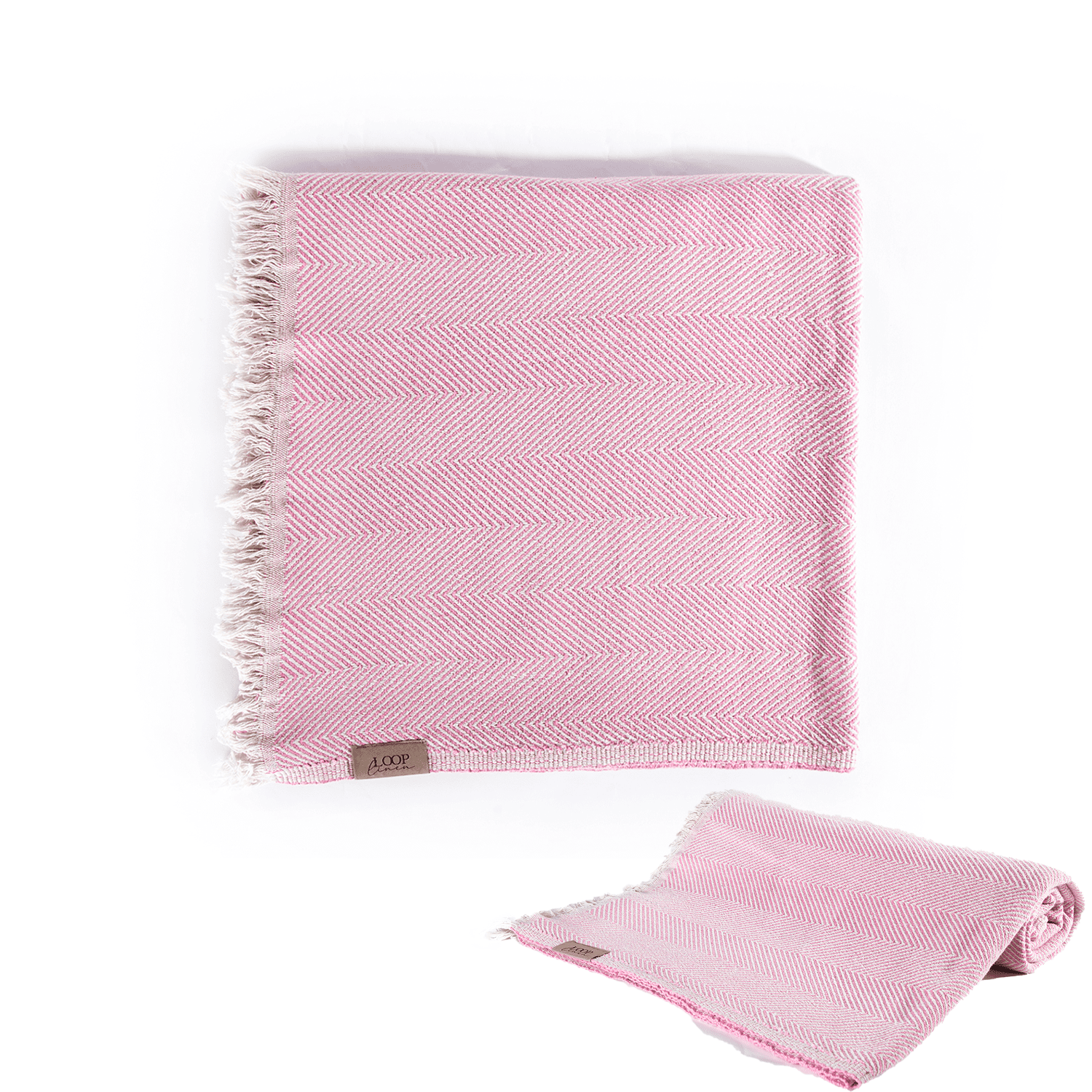 Loop Linen Cotton Throw Blanket, Hand Woven Housewarming Gift, Home ...