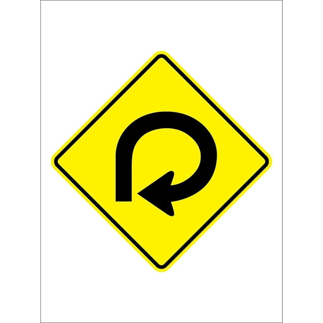 Loop Road Sign Metal Tin Sign 8x12 Inches Caution Danger Safety ...