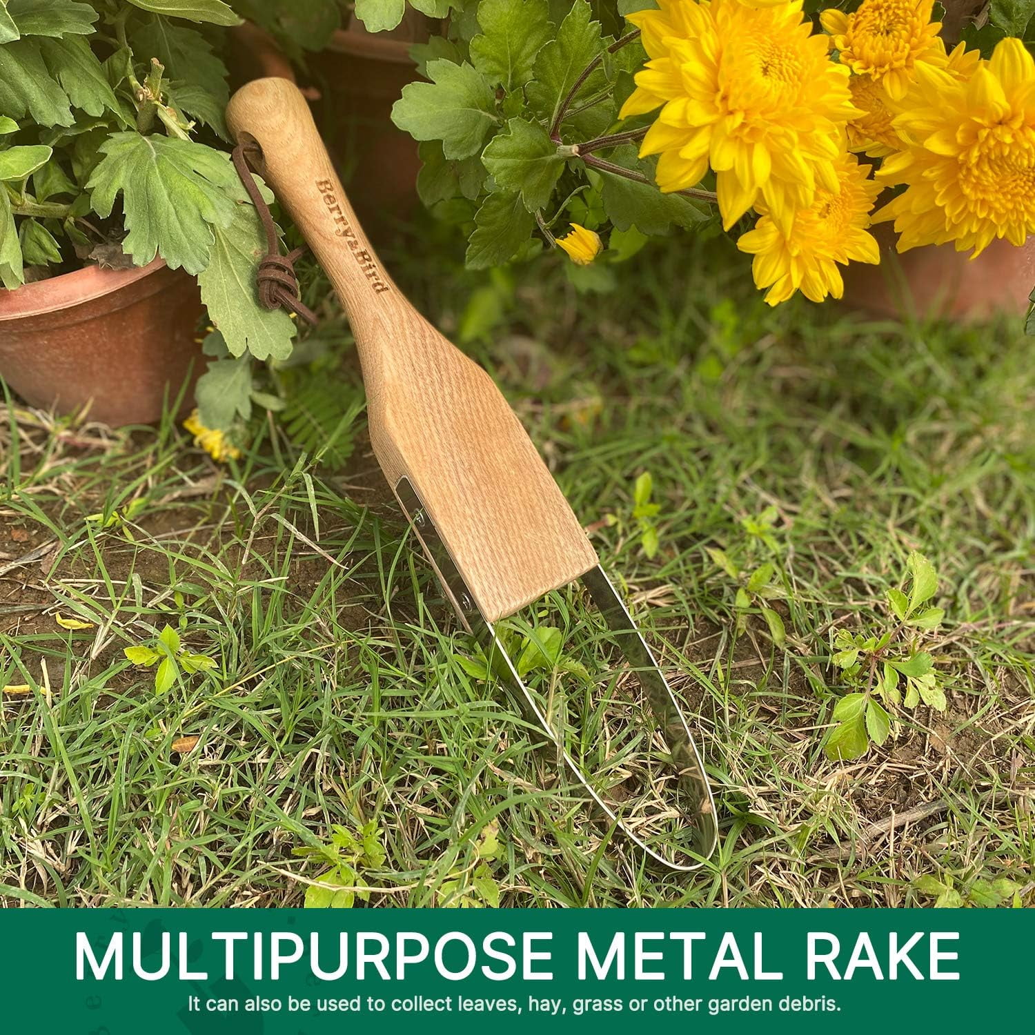 Loop Weeder - 12.6" Garden Cutter/Remover with Ergonomic Wood Handle ...