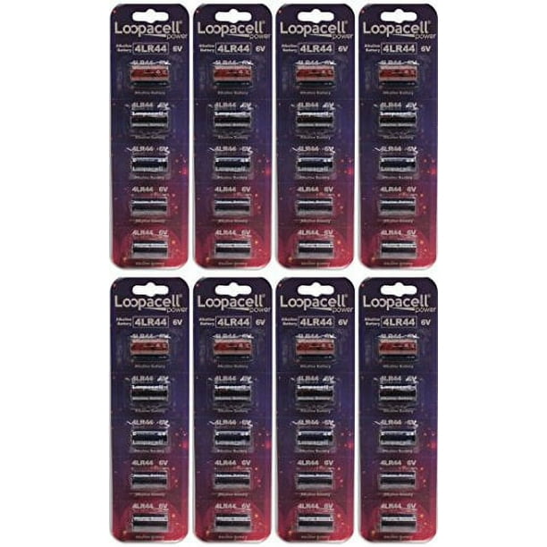 Loopacell 4LR44 PX28A 6 Volt Alkaline Battery, PX28ABPK X 40 - Walmart ...
