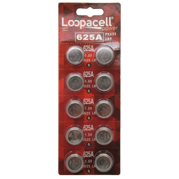 Loopacell 625A PX625A LR9 V625U PX625 1.5V 10 Batteries - Walmart ...