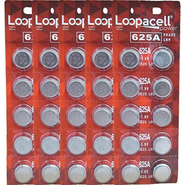 Loopacell 625A PX625A LR9 V625U PX625 1.5V 50 Batteries - Walmart ...