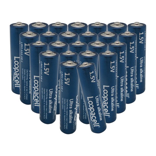 Loopacell AAA Alkaline Batteries 1.5V (Pack of 24) - Walmart Business ...