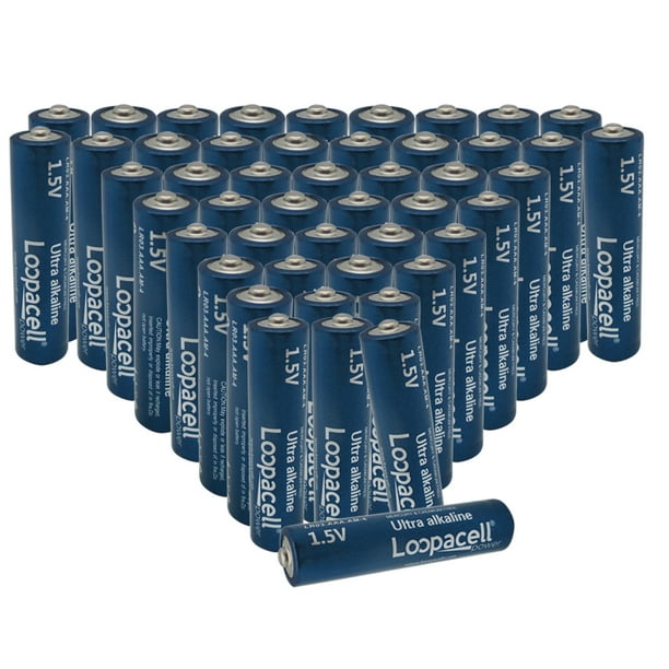 Loopacell AAA Alkaline Batteries 1.5V (Pack of 48) - Walmart Business ...