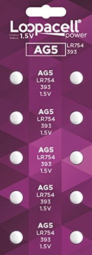 Loopacell AG5 Button Cell Batteries, Alkaline Button Battery, 1.5V 10 ...
