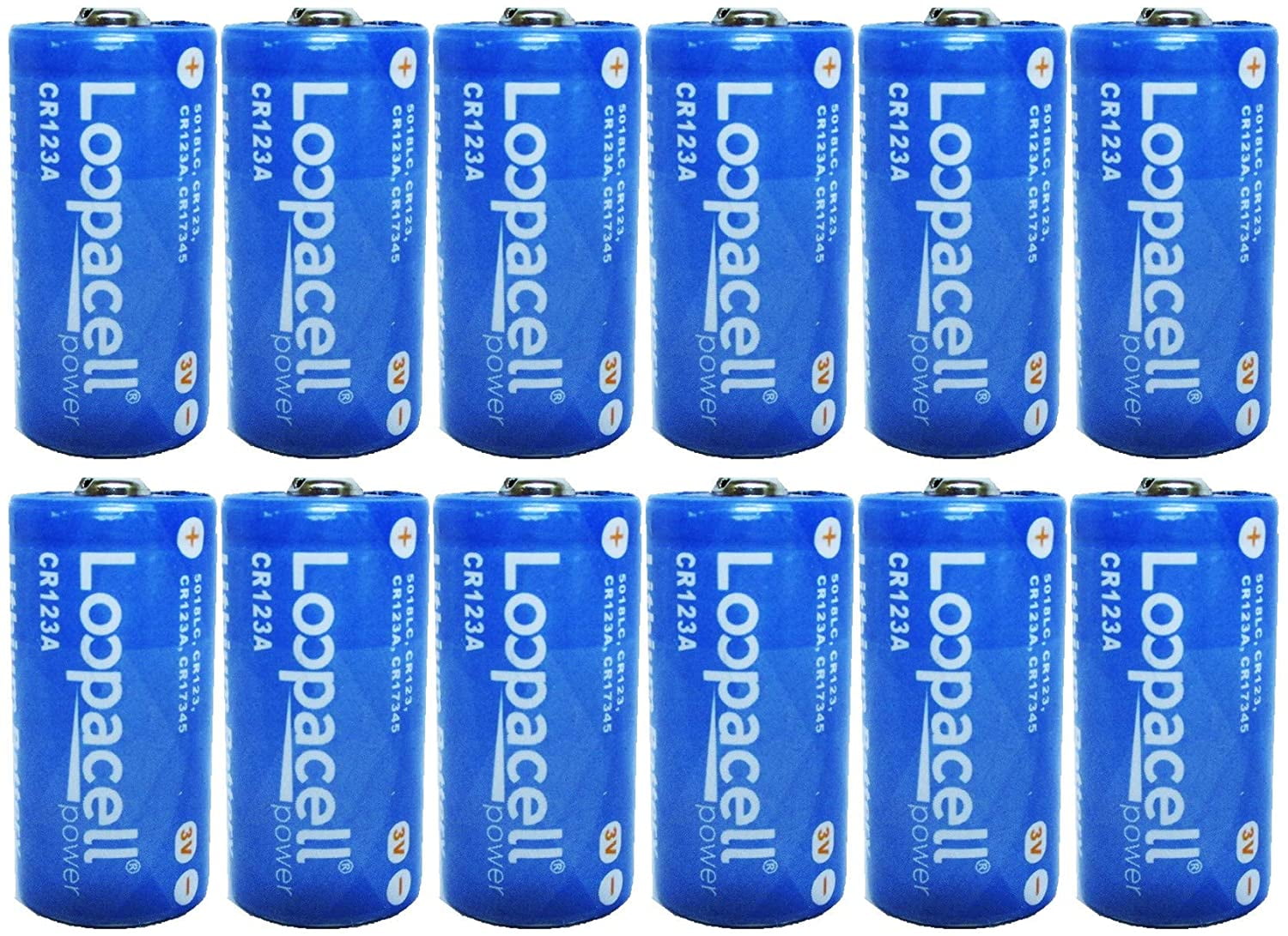 Loopacell CR123A 123A 3V Lithium Batteries x 12 - Walmart.com