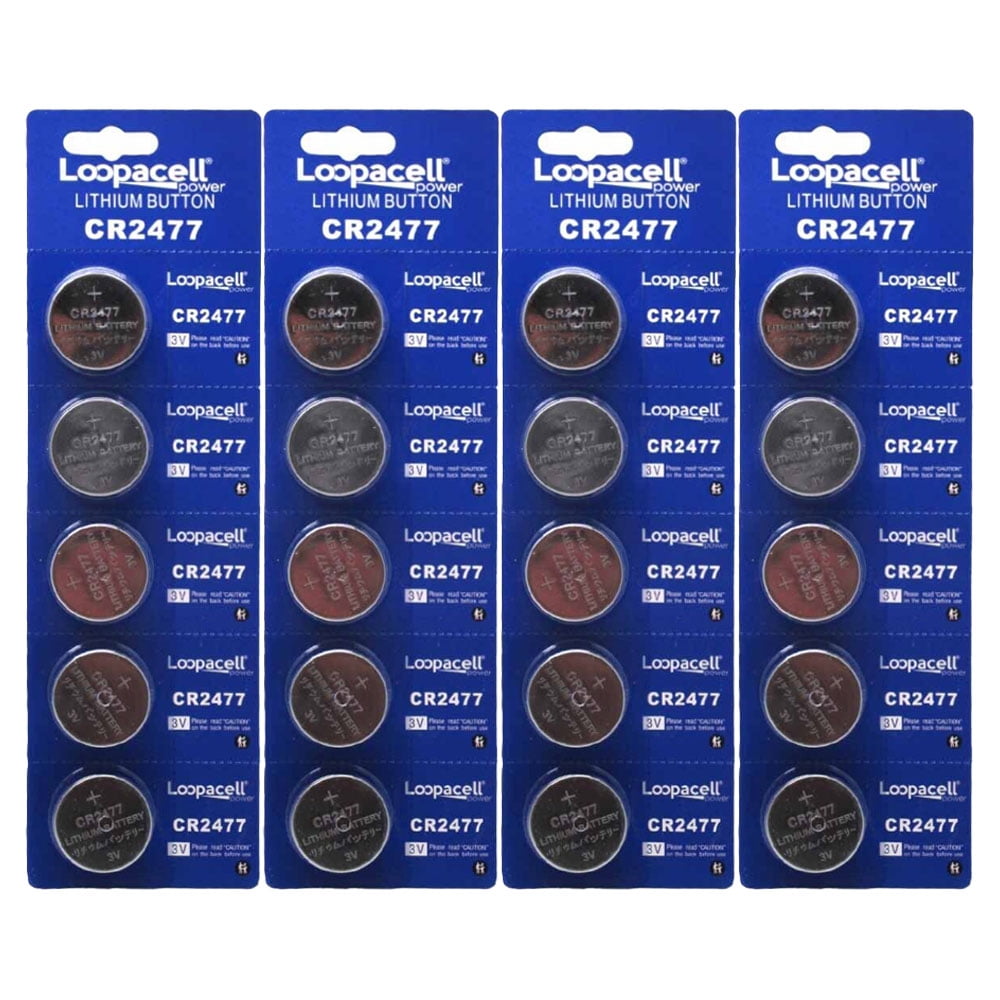 Loopacell CR2477 2477 3V Lithium Cell 20 Batteries - Walmart.com