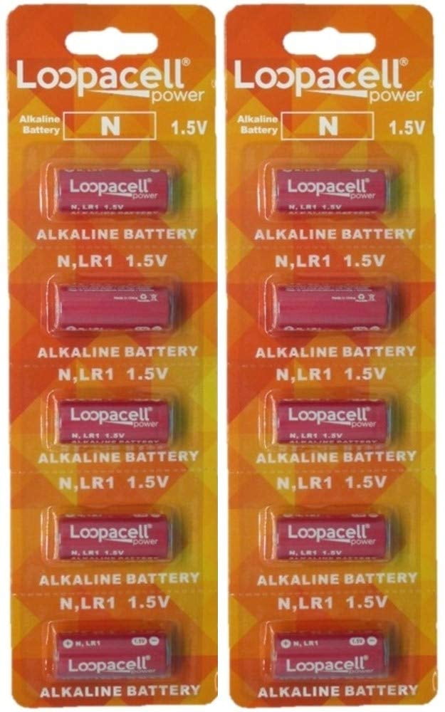 Loopacell E90 N LR1 Alkaline 1.5V 10 Batteries - Walmart Business Supplies
