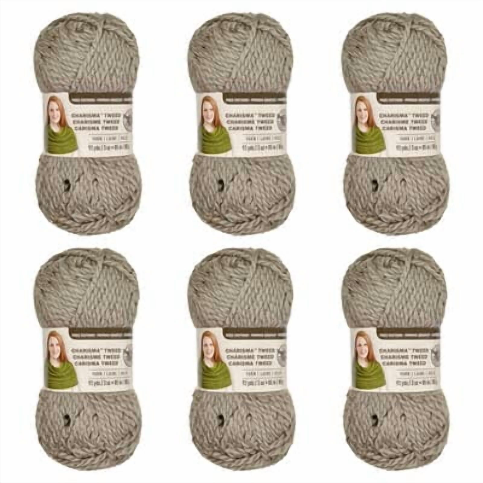 Loops & Threads Charisma Tweed Yarn - Multicolor Yarn for Knitting ...