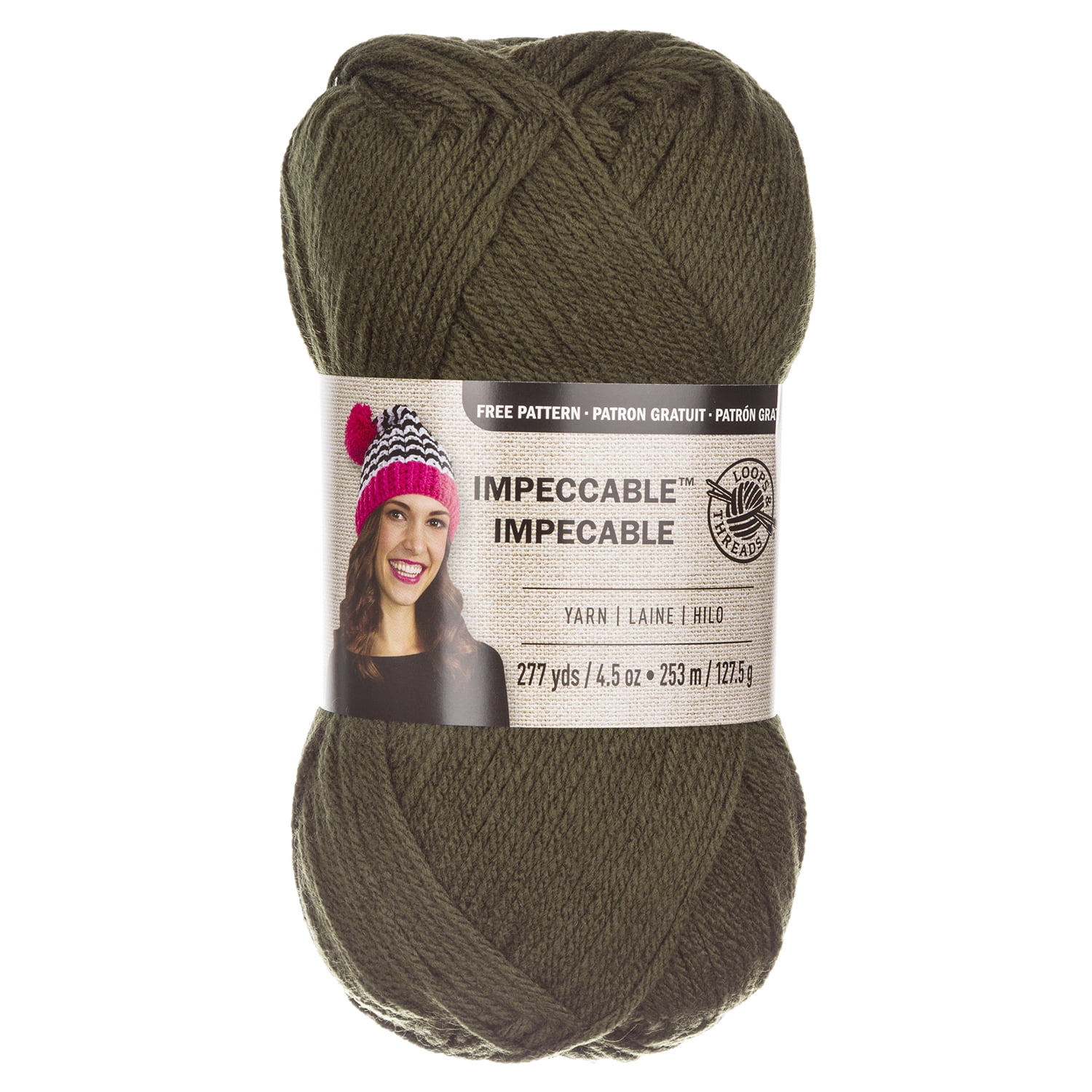 Loops & Threads Impeccable Solid Yarn - Solid Yarn for Knitting ...
