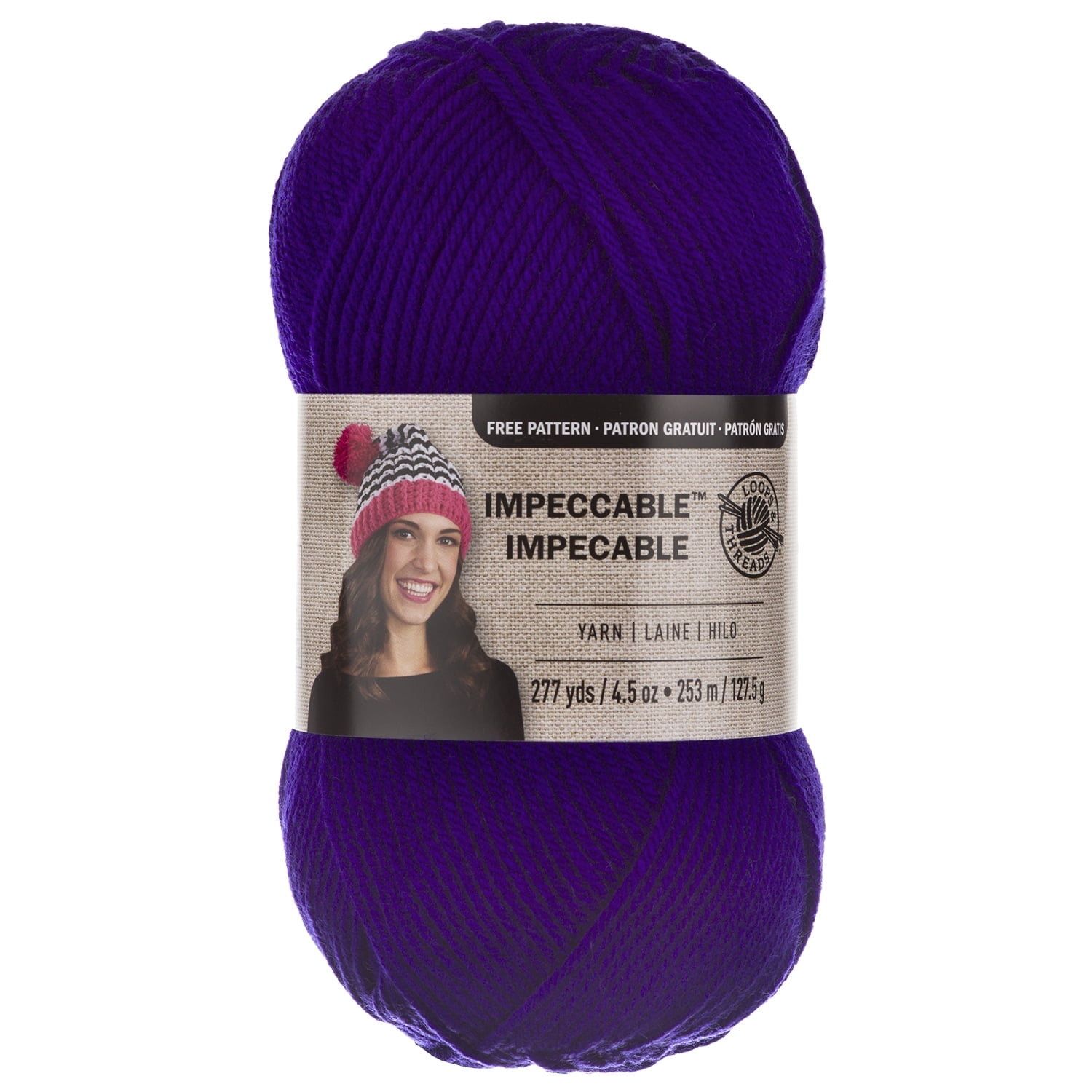 Loops & Threads Impeccable Solid Yarn - Solid Yarn for Knitting ...
