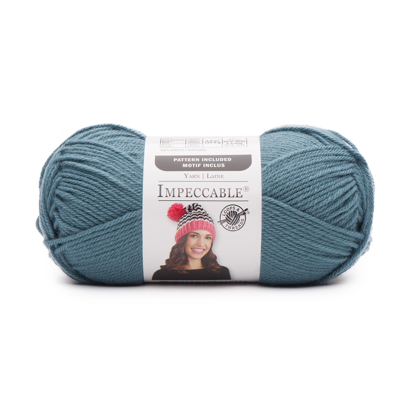 Loops & Threads Impeccable Solid Acrylic Yarn - Versatile for Knitting ...