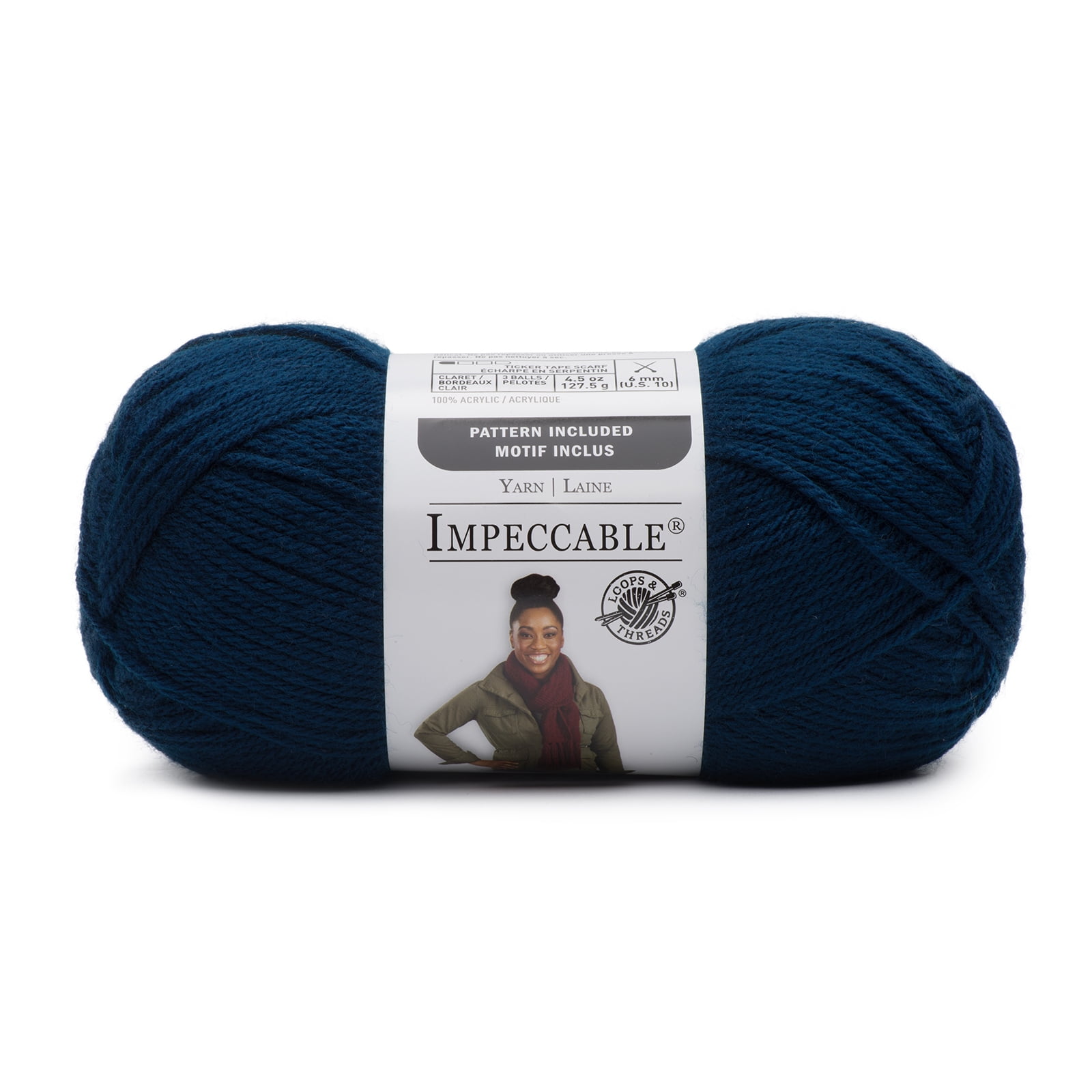 Loops & Threads Impeccable Solid Yarn - Solid Yarn for Knitting ...