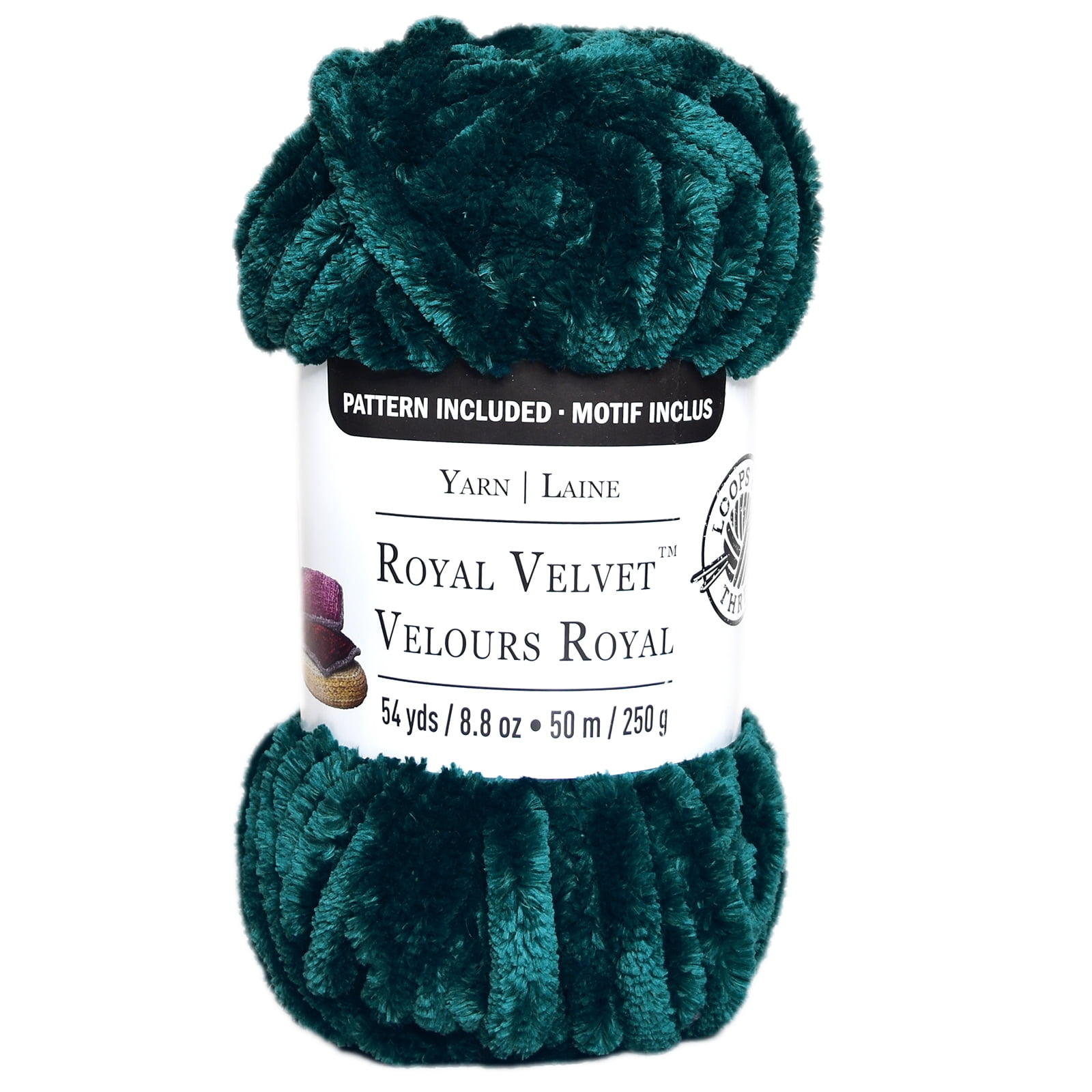 Loops & Threads Royal Velvet Yarn - Solid Yarn for Knitting - Crochet - Weaving - Arts & Crafts ...