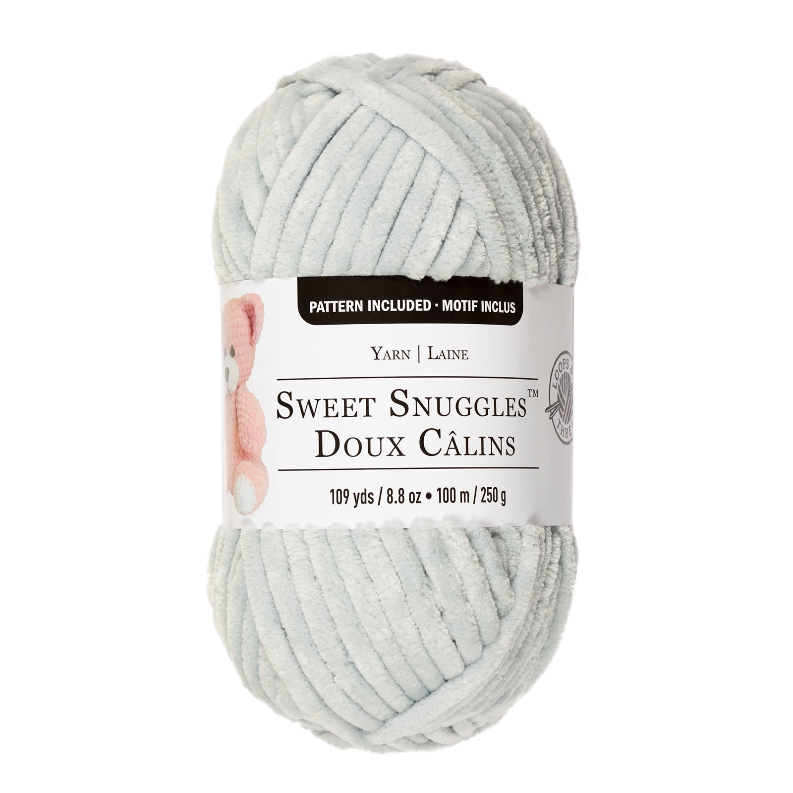 Loops & Threads Sweet Snuggles Yarn - Solid Yarn for Knitting - Crochet - Weaving - Arts ...