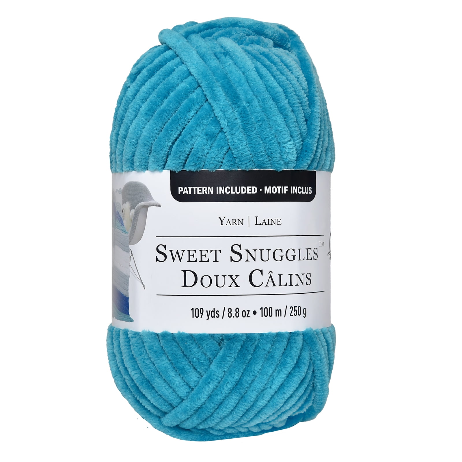 Loops & Threads Sweet Snuggles Yarn - Solid Yarn for Knitting - Crochet ...
