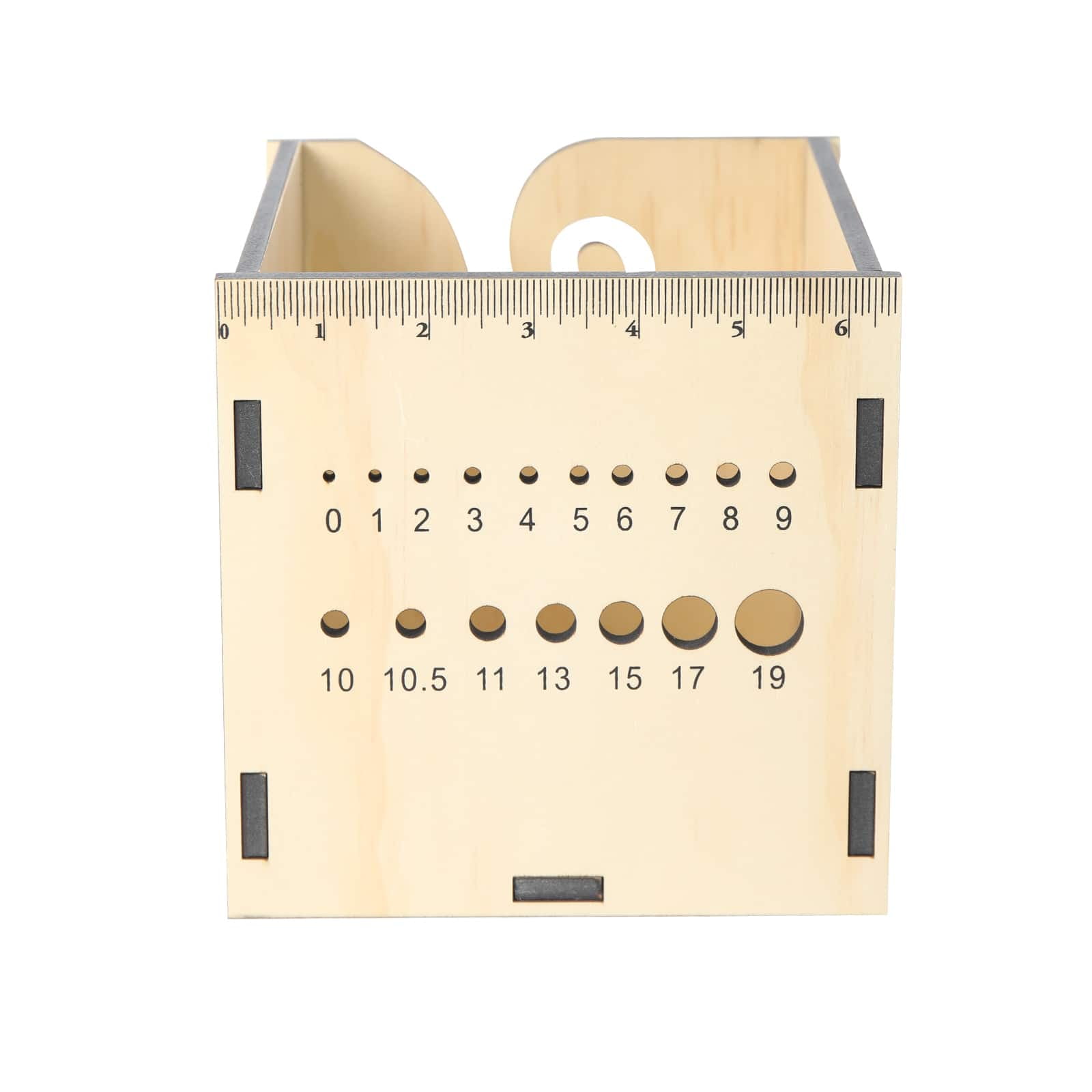 Loops & Threads Yarn Storage Box - Yarn Organizer with Needle Gauge and ...