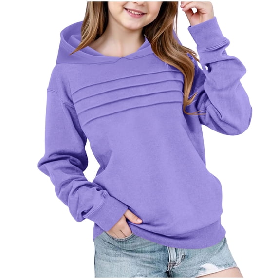 Loopsun Girls Hooded Sweatshirts, Toddler Girls Casual Active Solid ...