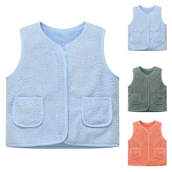 Loopsun Toddler Fleece Vests, Kids Boys Girls Casual Quilted Puffer ...
