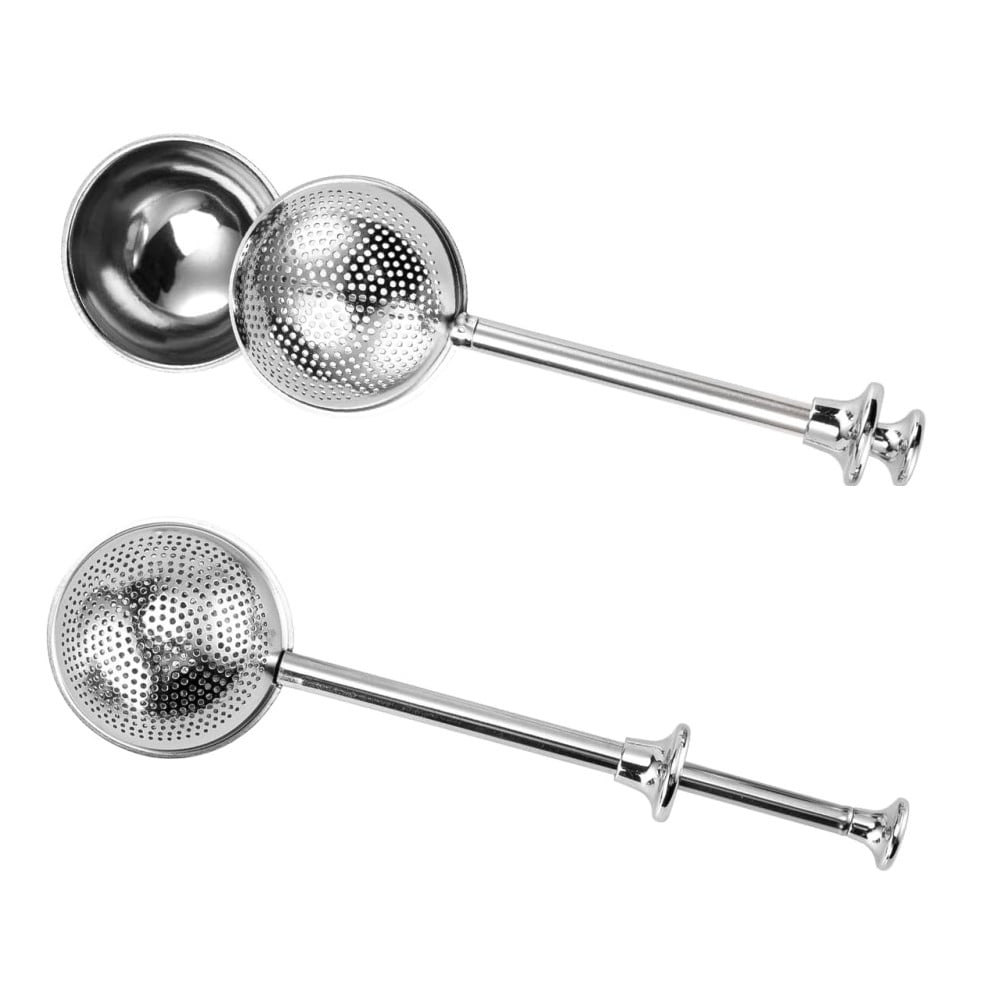 Loopunk 2 Pcs Stainless Steel Tea Strainer Tea Infuser for Loose Leaf ...