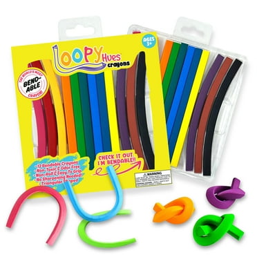 TINYMILLS 24 Pcs Unicorn Rainbow 2 in 1 Stacking Crayons with Self-Ink ...