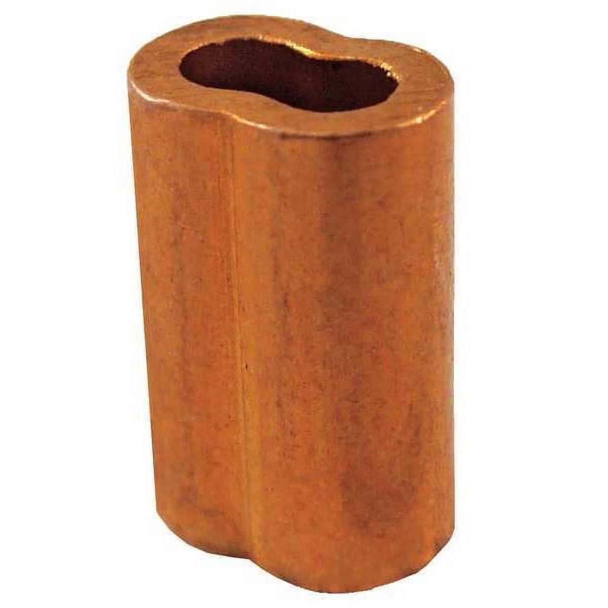 Loos Wire Rope Oval Sleeve,3/64 in,Copper SL2-1.5 - Walmart.com