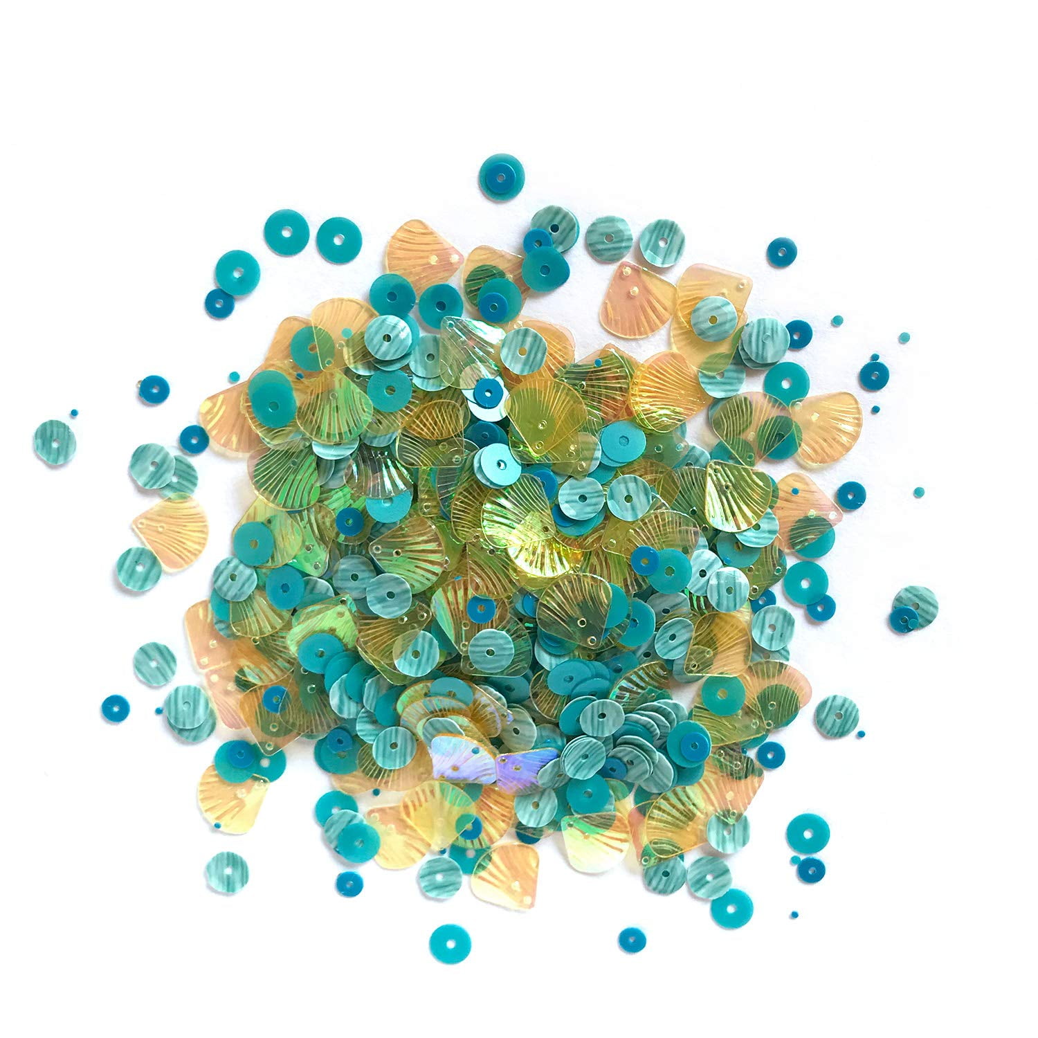 Loose Bulk Cupped Sequins for DIY Arts Crafts Projects Seashell Mix ...