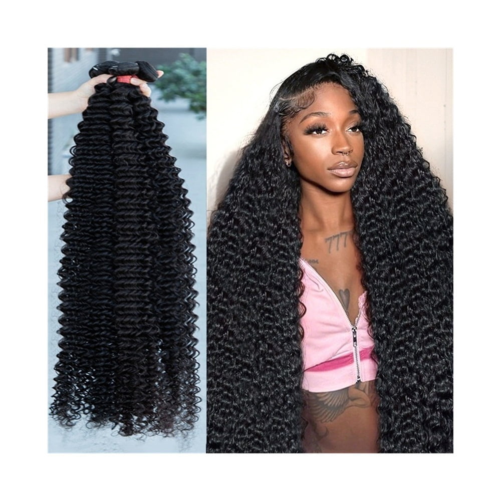 Loose Deep Wave Bundles 8-40Inch Long Curly Brazilian Remy Hair Weave ...